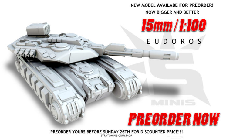 Strato Minis Studio | Wargaming Miniatures | 15mm Bullshark and Eudoros