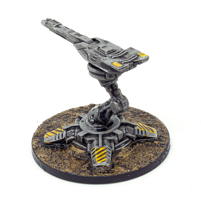 Strato Minis Studio | Wargaming Miniatures | Gun Turret Emplacement [x4]